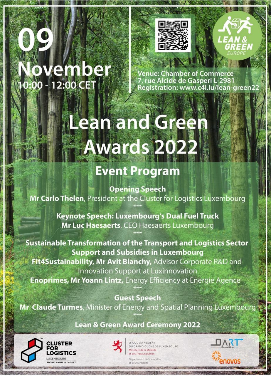 Participez aux LEAN & GREEN Awards 2022 - Actualités - Single Window ...